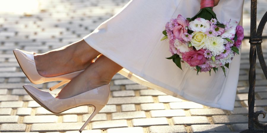 A wide selection of the most elegant wedding heel designs